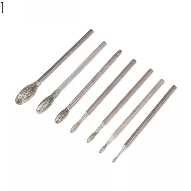 Jual Set 7pcs Mata Bor oval egg grafir tunermini drill untuk ukir ...