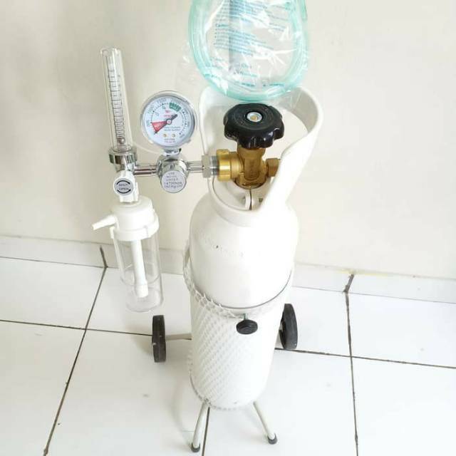 Jual PAKET Tabung oksigen 1M3 + regulator+ selang | Shopee Indonesia