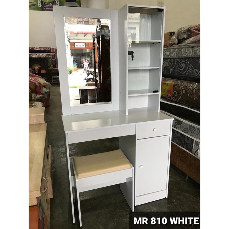 Jual Meja Rias Minimalis Rak Kaca | Shopee Indonesia