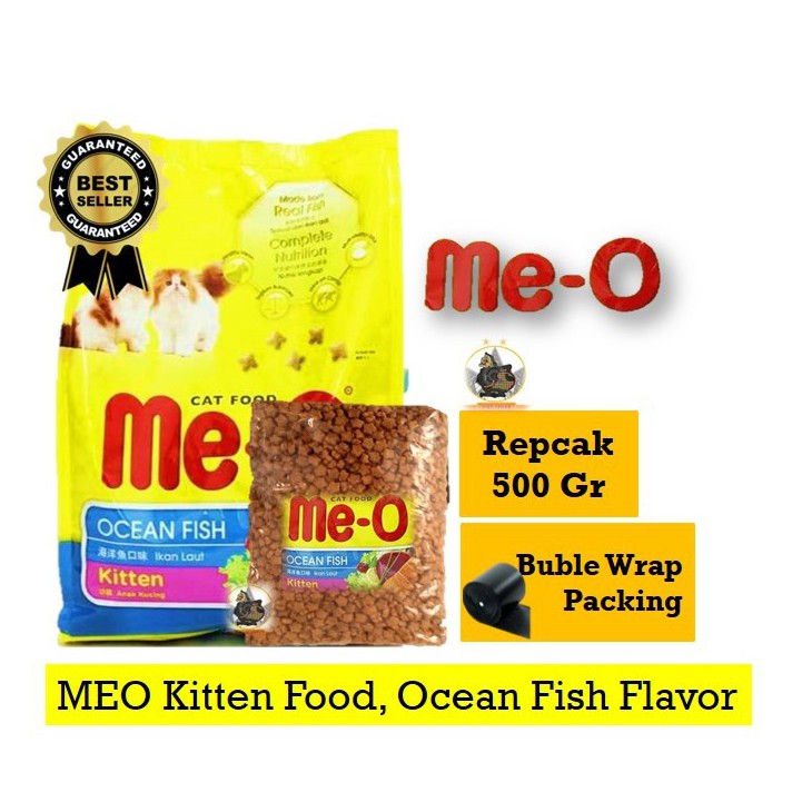 Jual Makanan Kucing ME-O Meo KITTEN Rasa Ocean Fish Kemasan 500gr ...