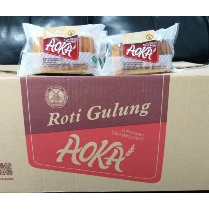 Jual Roti Gulung Aoka 1 Dus isi 60 pcs | Shopee Indonesia