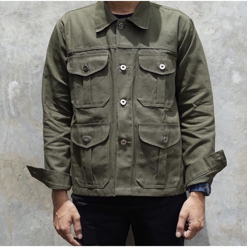Jual SIMISSTY DENIM. jaket parka green millitary. bahan cotton swedding ...