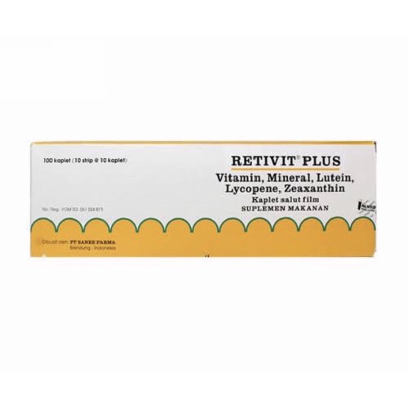 Jual Retivit plus strip 10 tablet ( multivitamin antioksidan kesehatan ...