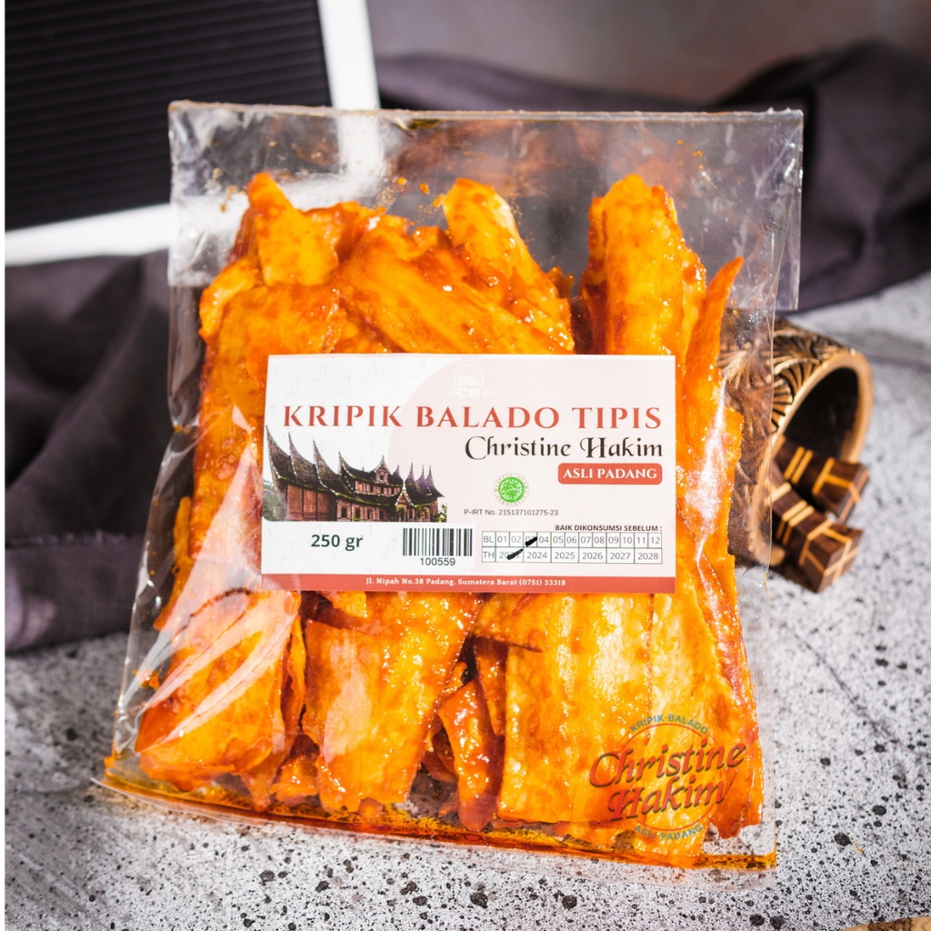 Jual Kripik Balado TIPIS Christine Hakim 250gr | Shopee Indonesia