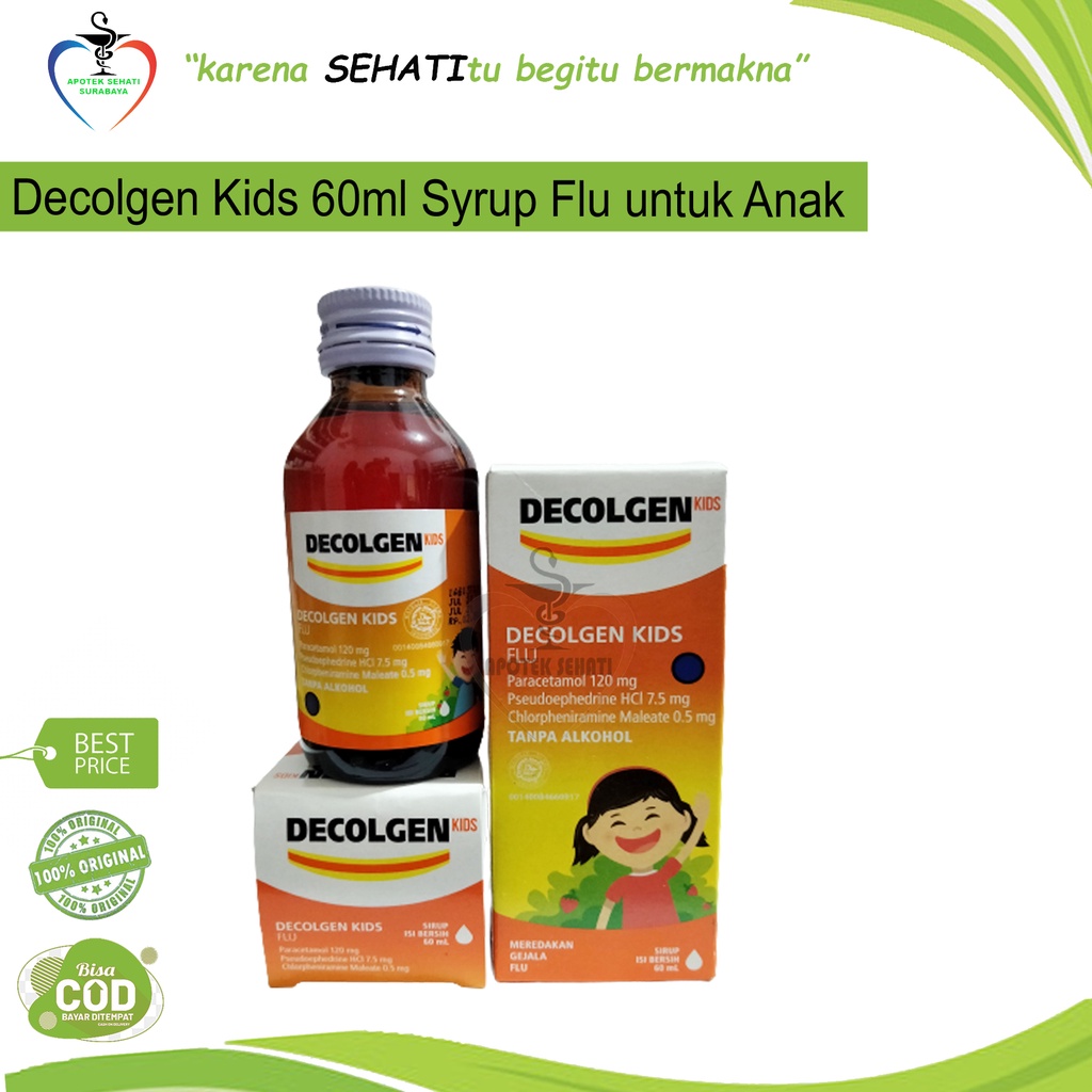 Jual DECOLGEN KIDS SIRUP OBAT BATUK PILEK ANAK | Shopee Indonesia