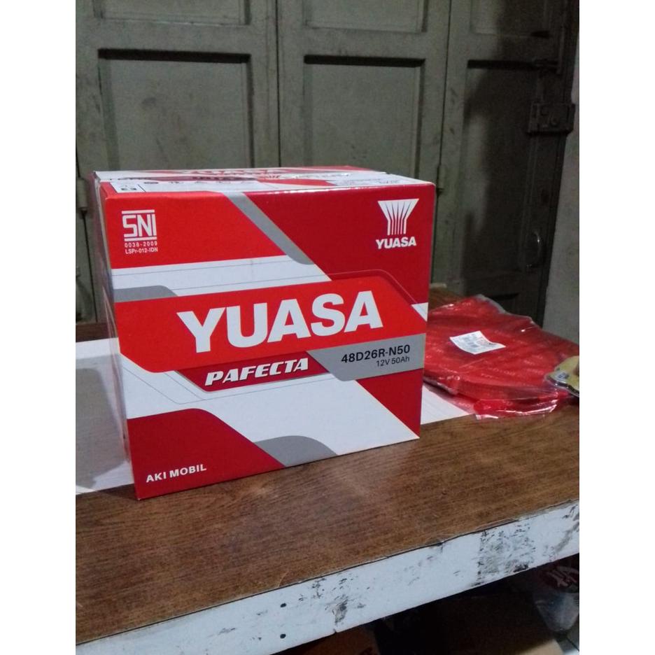 Jual Accu Aki Basah Mobil Merk Yuasa 46D26R N50 50 Ampere (Colt / L300 ...