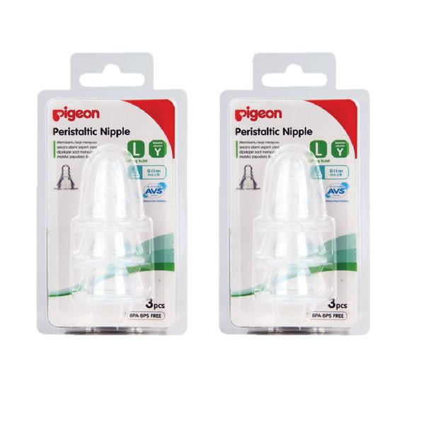 Jual Pigeon Dot Slim Neck Size L x 6 pcs (KODE 771) | Shopee Indonesia