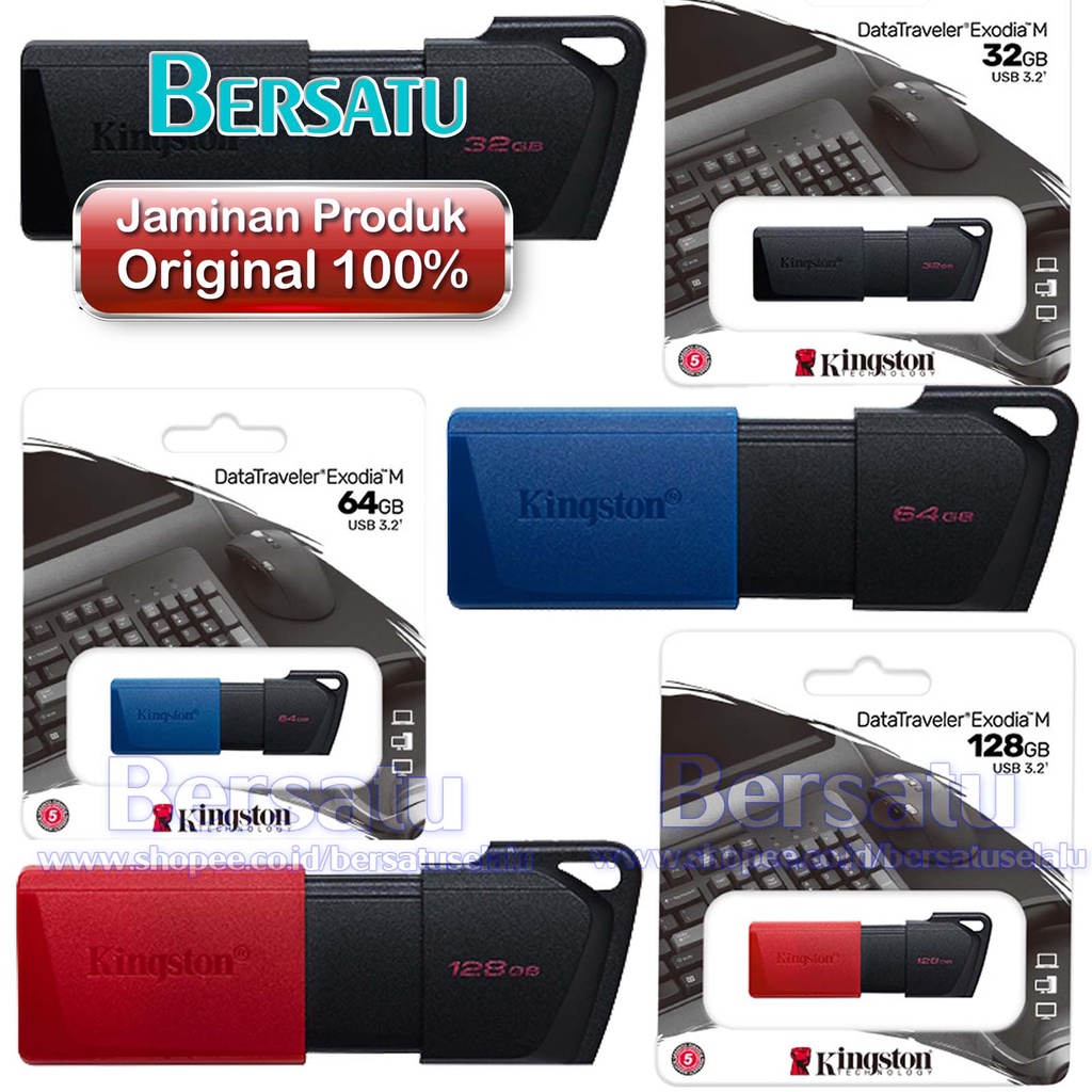 Jual Kingston DTX-M Flash Disk 128gb 64gb 32gb USB 3.2 DataTraveler Exodia DTXM Kingstone ...