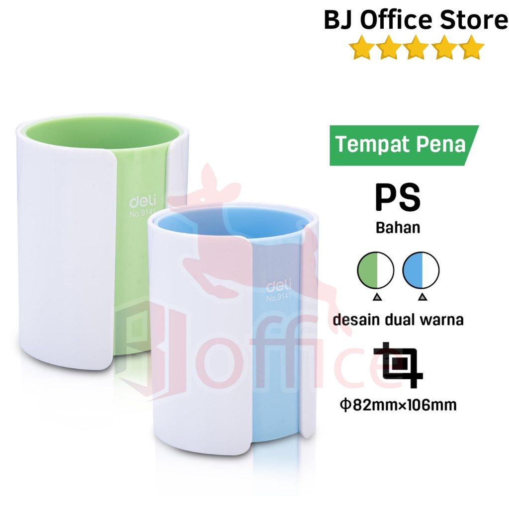 Jual Deli Tempat Pulpen PS Dual Color Pen Holder / Tempat Pencil Bulat ...
