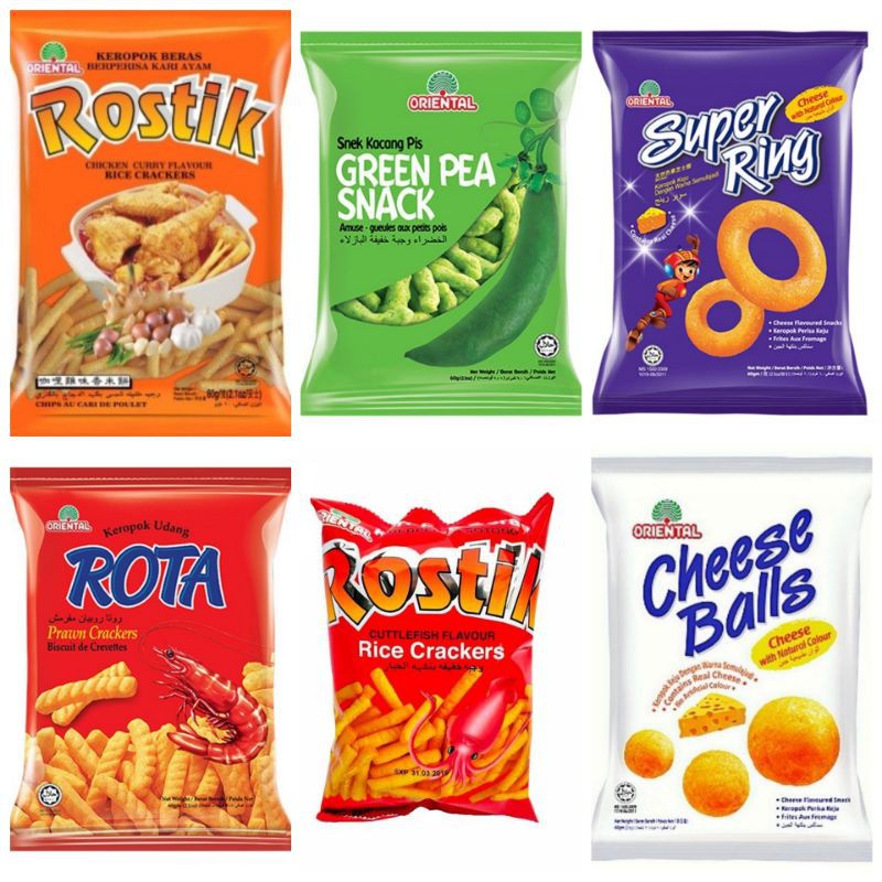 Jual Oriental Snack Kerupuk Rota Prawn Cracker Udang / Green Pea ...