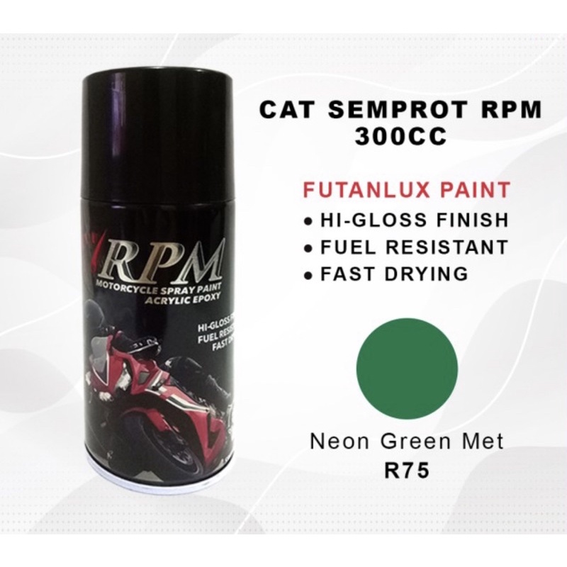 Jual CAT SEMPROT RPM NEON GREEN MET R75 | Shopee Indonesia