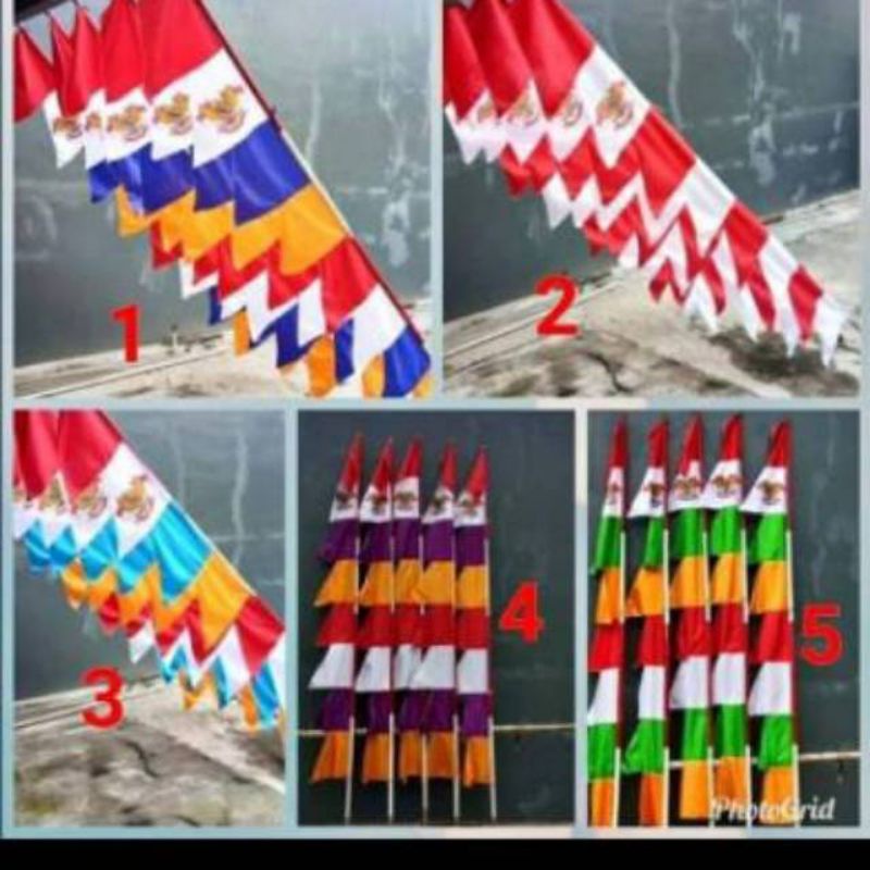 Jual UMBUL-UMBUL WARNA WARNI GARUDA 8 MATA | Shopee Indonesia