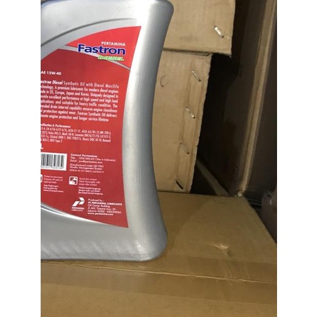 Jual OLI PERTAMINA FASTRON DIESEL SAE 15W-40 API CI-4 GALON 1 LITER | Shopee Indonesia