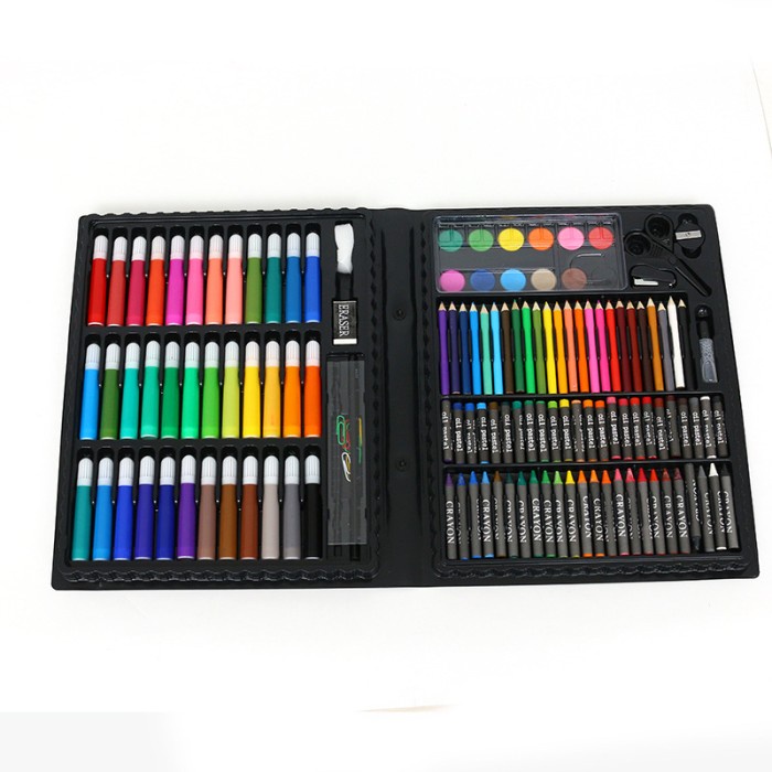 Jual Crayon Art Set 150 in 1 Peralatan Gambar Lukis Pensil Warna Alat ...