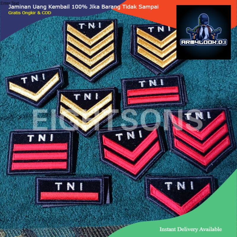 Jual PROMO Pangkat PDU Upacara TNI AD Tentara Prada Pratu Praka Kopda ...