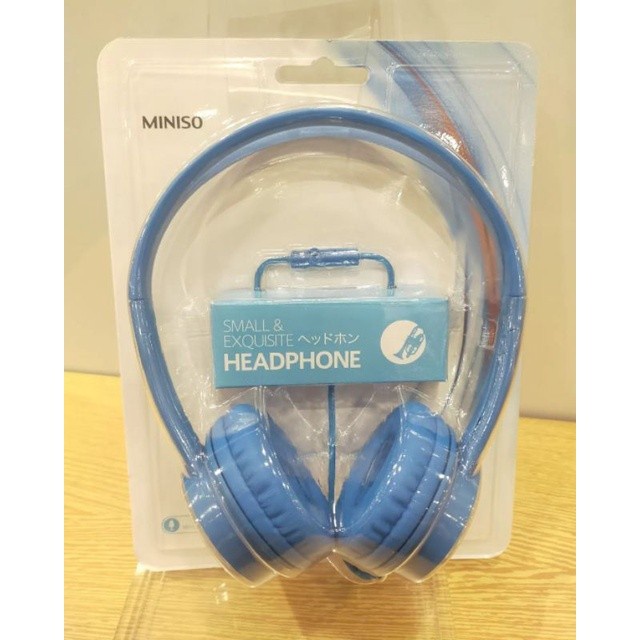 Jual Headphone Bass Miniso - Blue | Shopee Indonesia