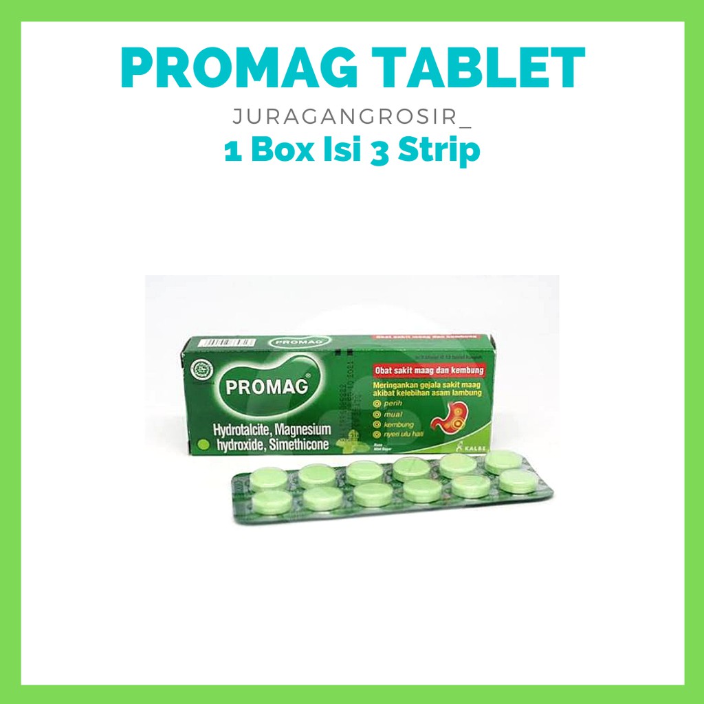 Jual PROMAG TABLET ( 1 KOTAK ISI 3 STRIP ) | Shopee Indonesia