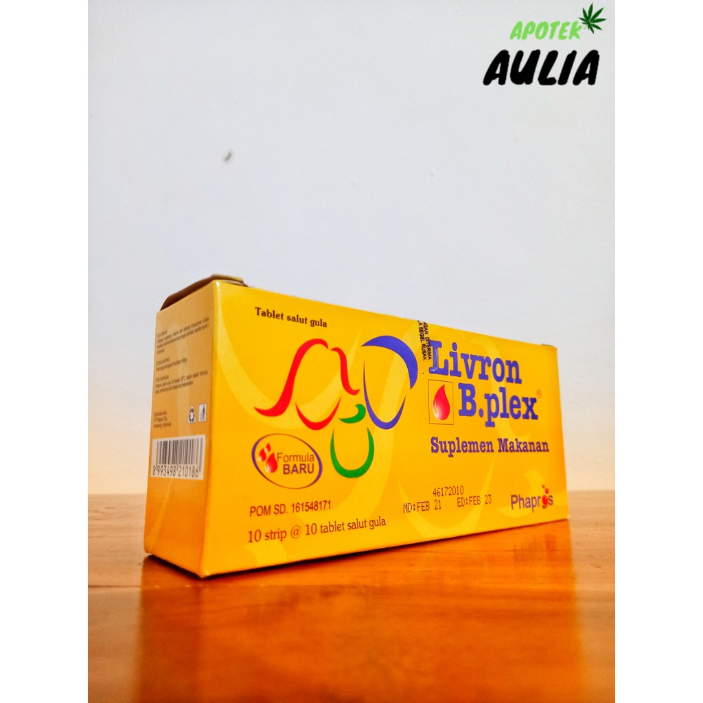 Jual LIVRON B.PLEX SUPLEMEN MAKANAN 1BOX | Shopee Indonesia