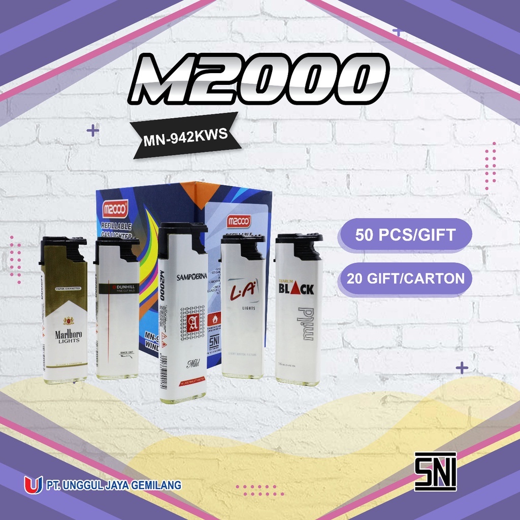 Jual M2000 Korek Api Bara M2000 WINDPROOF / Tahan Angin MN942KWS/KMB ...