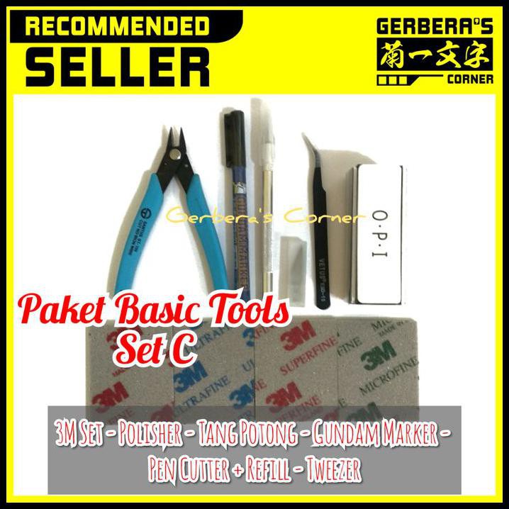Jual Paket Basic Tools Set C - Alat Rakit Model Kit Gundam - Isi Paket ...