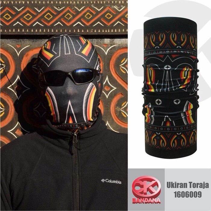 Jual CK Bandana ORIGINAL masker Ethnic Etnik Tradisional ukiran toraja ...