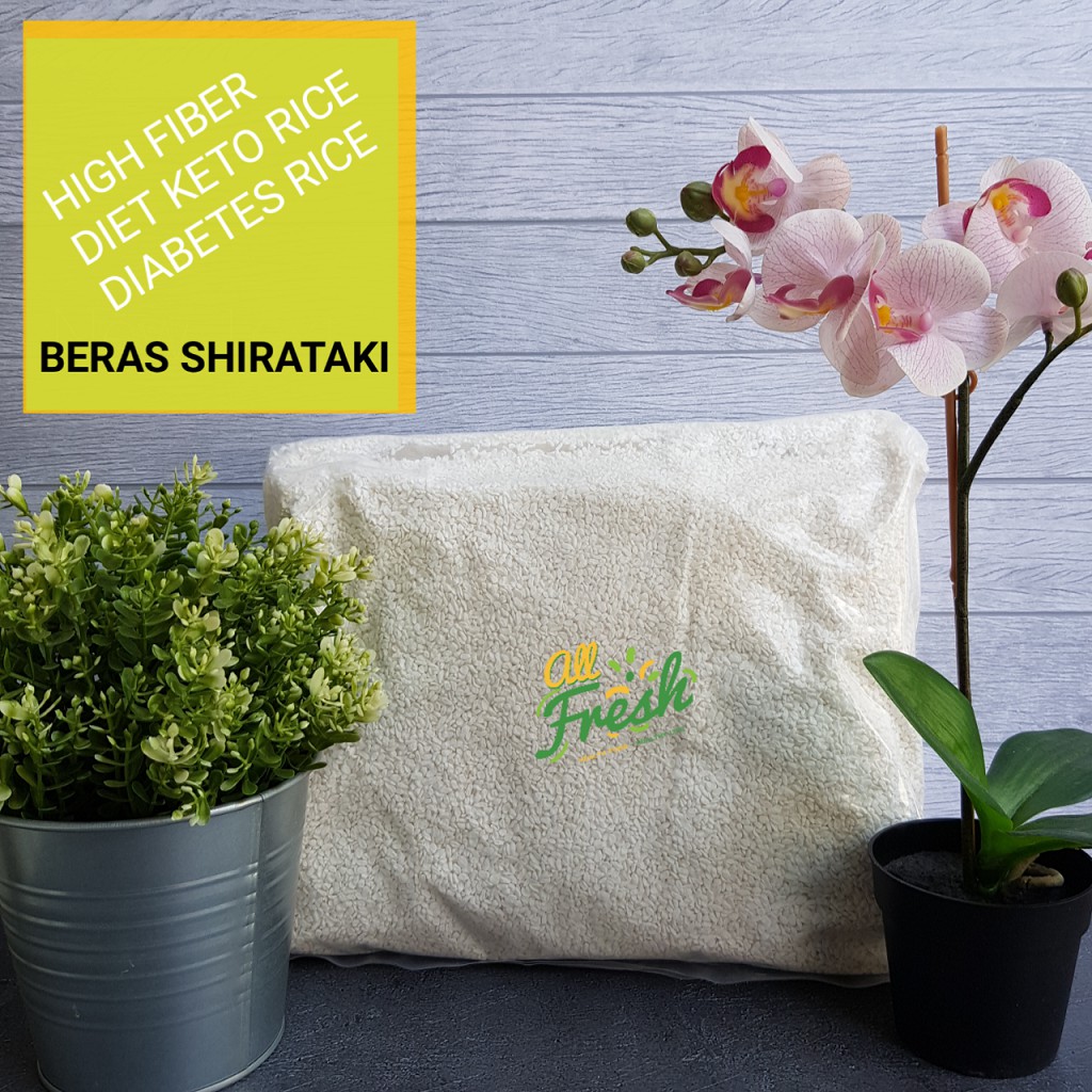 Jual BERAS SHIRATAKI 1KG (BERAS DIET / DIET KATO / KONYAKU RICE ...