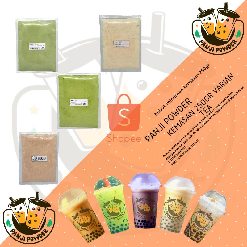 Jual bubuk minuman rasa tea 500gr serbuk minuman aneka rasa bubuk ...