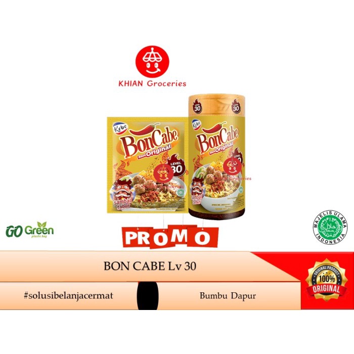Jual Bon Cabe Sachet Level 30 [KHIan Groceries] | Shopee Indonesia