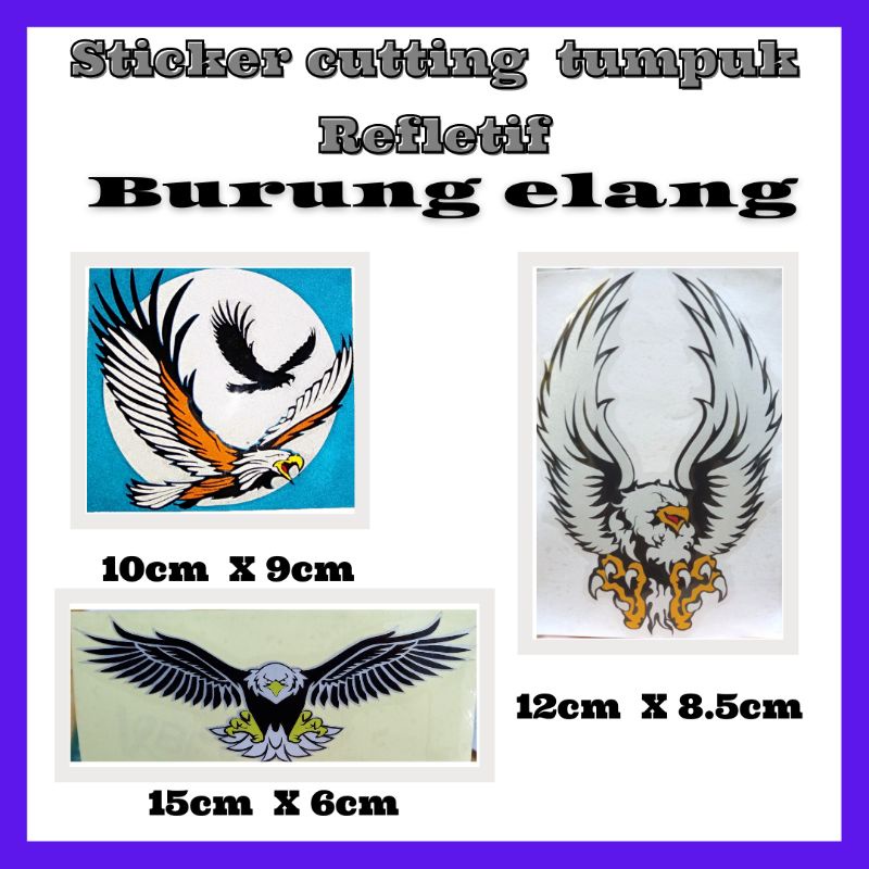 Jual Sticker motor stiker cutting setiker tumpuk nyala gambar elang ...