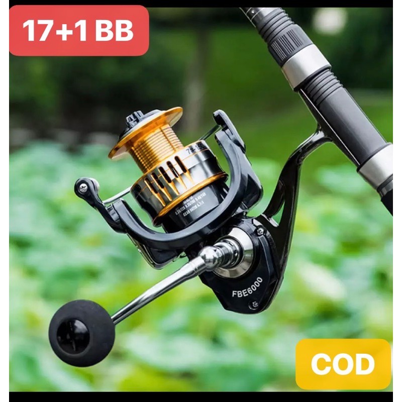 Jual COD REEL SPINNING 17+1 BB FBE 2000-7000 MAX DRAG 8-10kg METAL ...