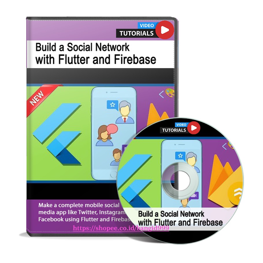 Jual VIDEO TUTORIAL BUILD A SOCIAL NETWORK WITH FLUTTER AND FIREBASE | Shopee Indonesia