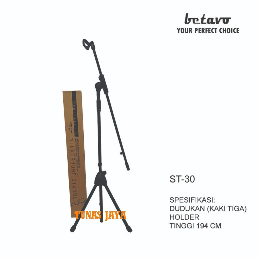 Jual Stand Tiang Mic Full BESI Panjang BETAVO ST30 ST 30/ ST-30 ORIGINAL | Shopee Indonesia
