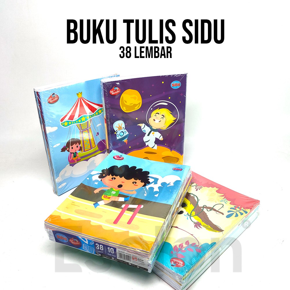 Jual Buku tulis sidu skola isi 38 lembar - 1 pak / 10 buku tulis Sinar ...