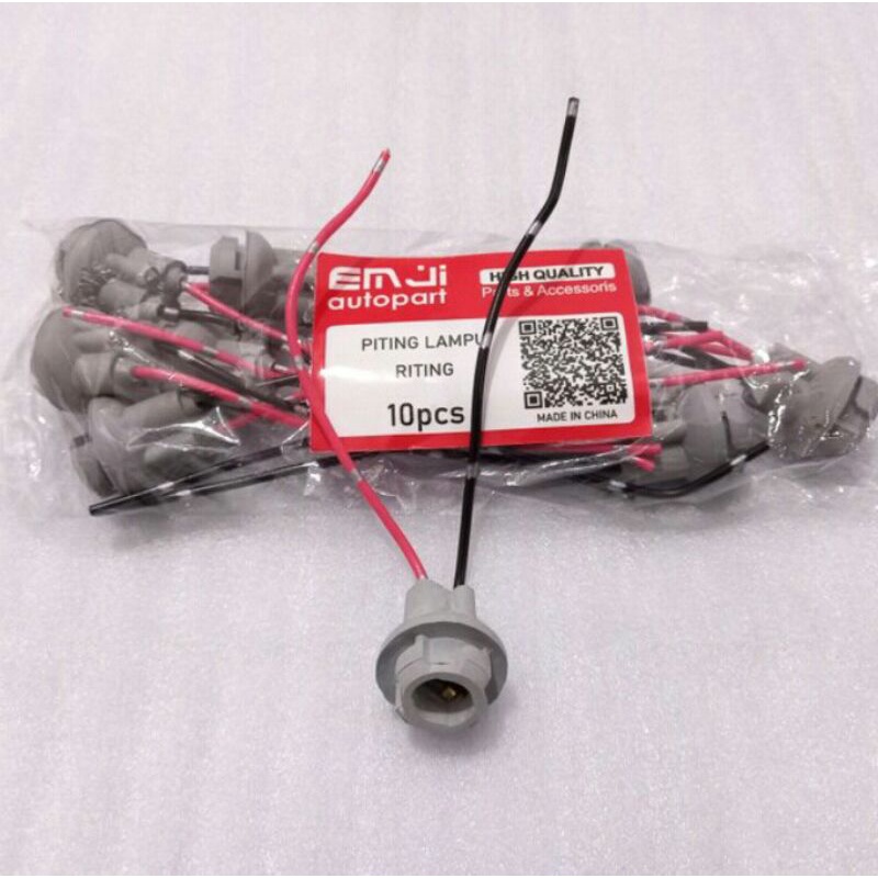 Jual Soket/Socket Fitting Lampu Sen T13 Kabel Bintik | Shopee Indonesia