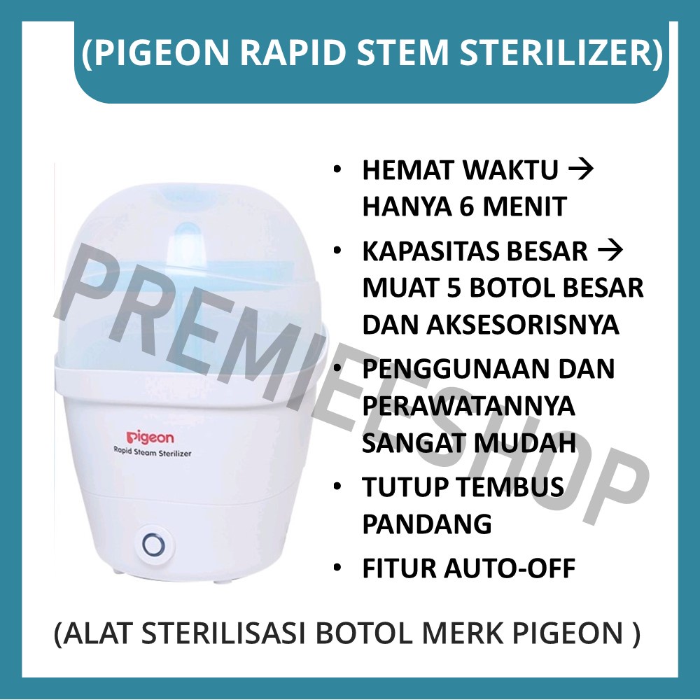 Jual PIGEON RAPID STEAM STERILIZER (STEAMER 5 BOTOL MERK PIGEON ...