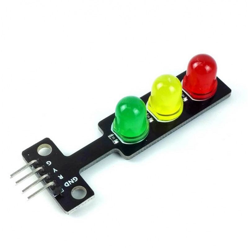 Jual 3 Colors 8mm Mini LED Traffic Light 5V Module Modul Lampu Lalu ...
