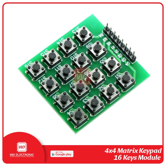 Jual KEYPAD 4x4 MATRIX MODULE | Shopee Indonesia