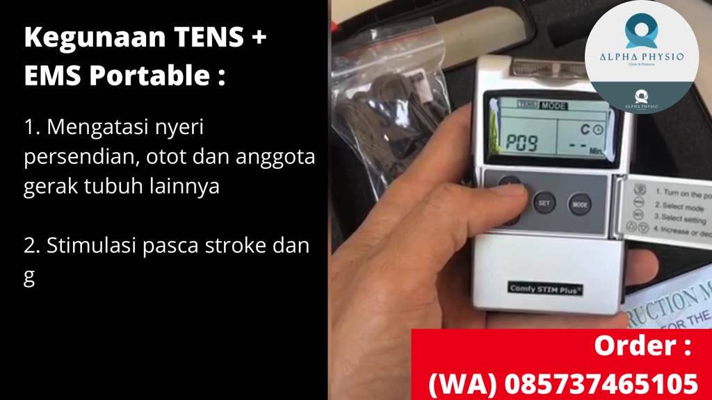 Jual Alat Fisioterapi TENS + EMS Portable 2 Channel | Alat Fisioterapi ...