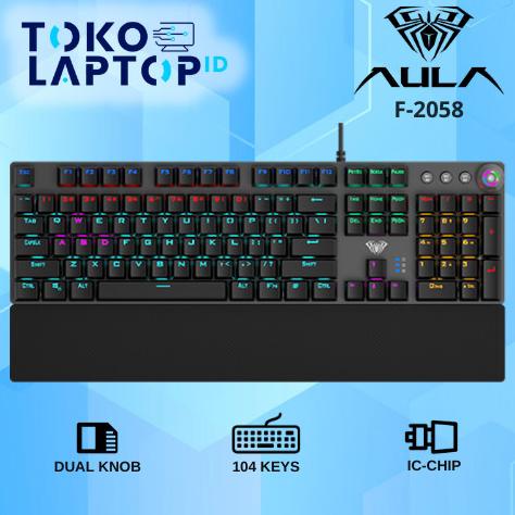 Jual Aula F2058 / F-2058 Multimedia Mechanical Gaming Keyboard | Shopee ...