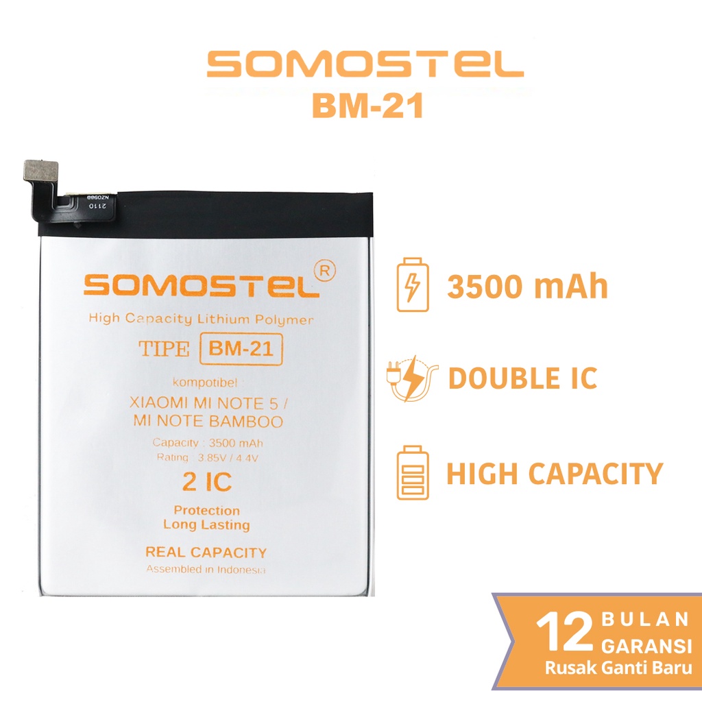 Jual Somostel - BM21 Mi Note 5 / Redmi Note Bambu / Mi Note Bamboo ...