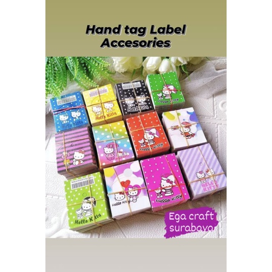 Jual hand tag / handtag label / label accesories/ kertas lebel | Shopee ...