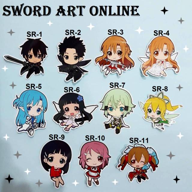 Jual Sticker Anime Sword Art Online 1 / SAO | Shopee Indonesia