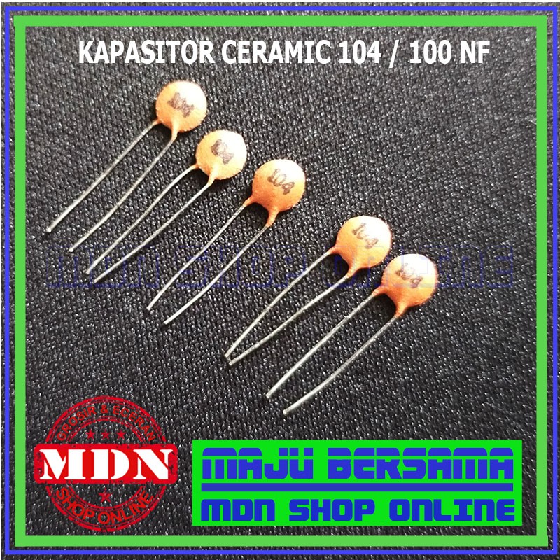 Jual Kapasitor ceramic 104 - capasitor 100 nf | Shopee Indonesia