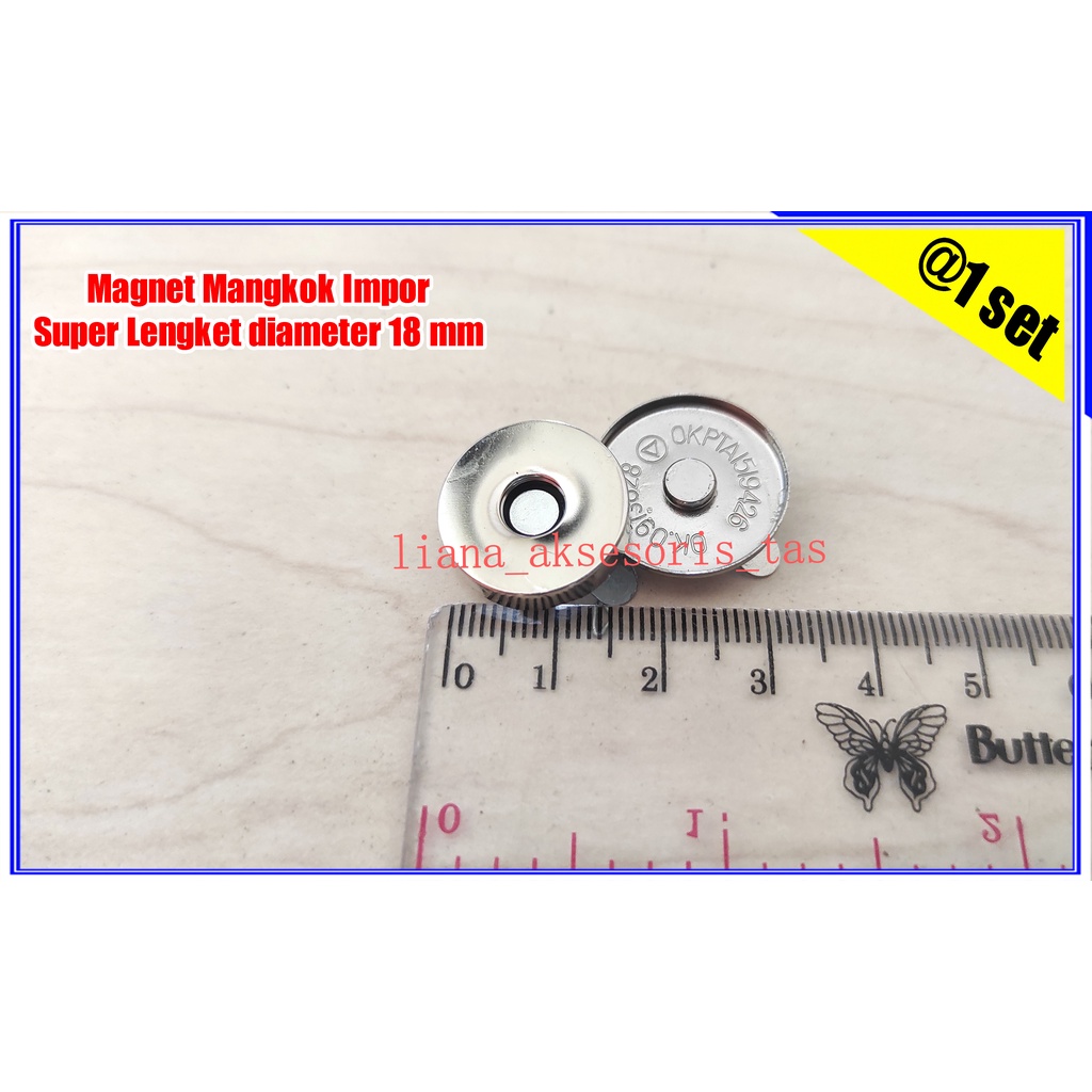 Jual AKSESORIS TAS RAJUT (isi 1 biji) MAGNET MANGKOK 18mm - MAGNET TAS ...