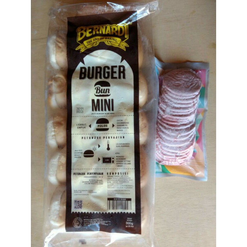 Jual MURAH Roti BURGER BERNARDI & Daging Sapi Vitalia ISI 20 SET ...