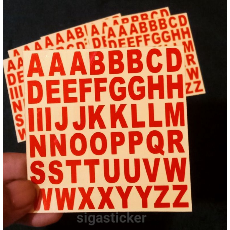 Jual sticker abjad stiker huruf cutting | Shopee Indonesia