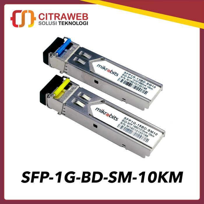 Jual Mikrobits SFP Transceiver SFP-1G-BD-SM-10KM | SFP 1G BD SM 10KM | Shopee Indonesia