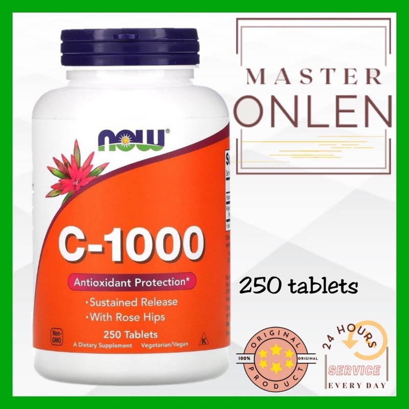 Jual Now Vitamin C 1000 mg Sustained Release 250 Tablet vitamin C ...