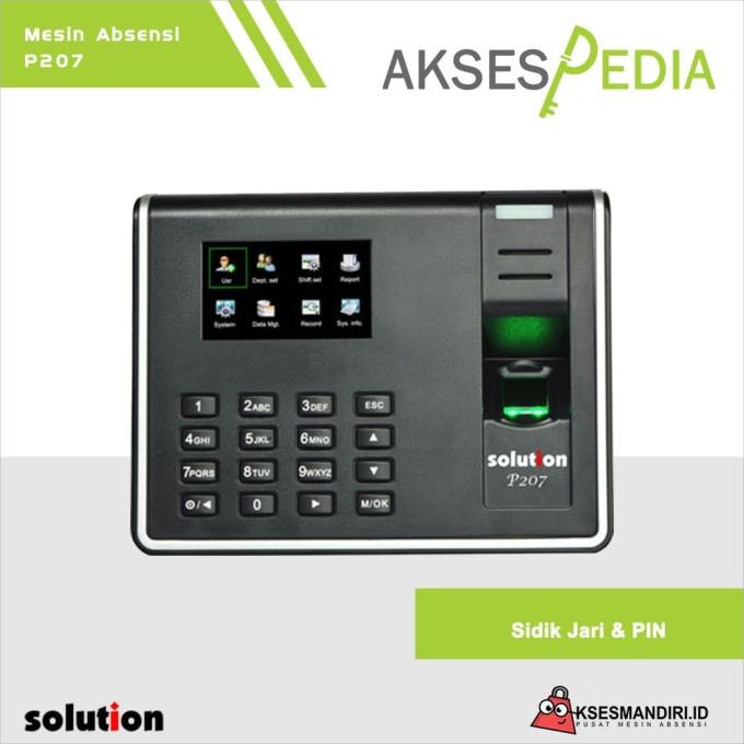 Jual Mesin Absensi Fingerprint Solution P207 | Shopee Indonesia