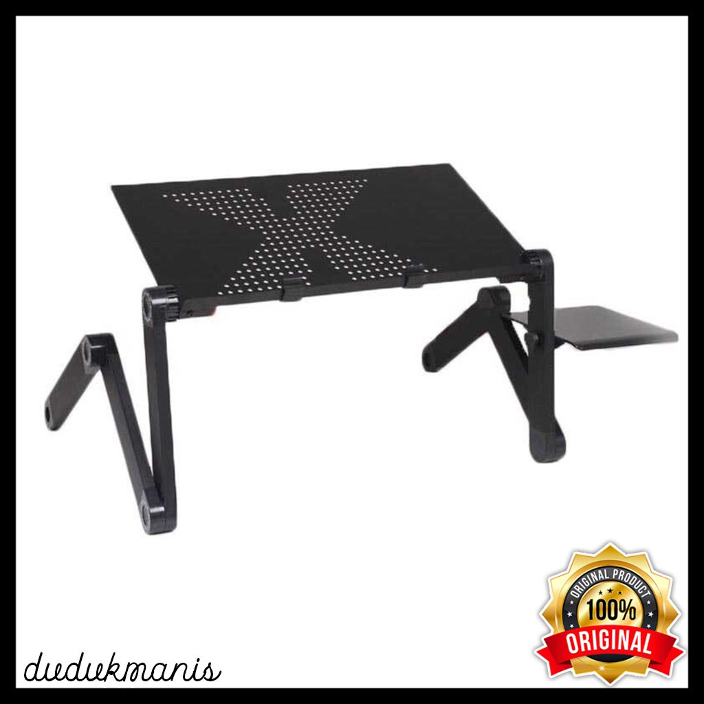 Jual Meja Laptop Portable Table Mouse Desk Meja Lipat Tempat Mouse KOM ...